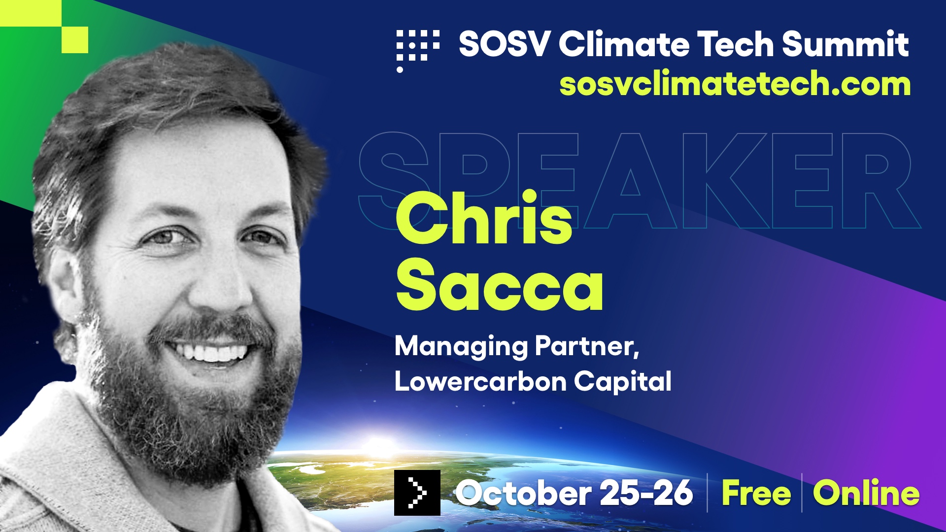 Lowercarbon founder Chris Sacca to speak at the SOSV Climate Tech ...