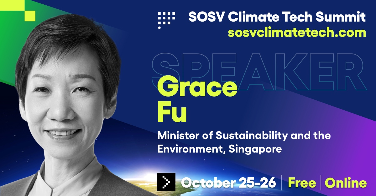 Singapore's Sustainability Minister Grace Fu to speak at SOSV Climate ...