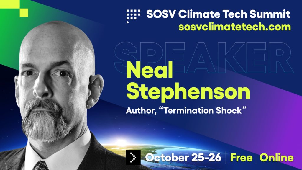 Sci-Fi great Neal Stephenson, author of "Termination Shock," to speak ...
