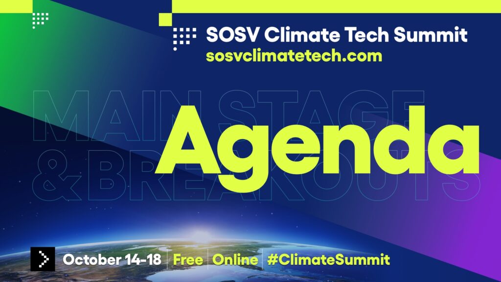 Announcing the Agenda for the SOSV Climate Tech Summit - SOSV