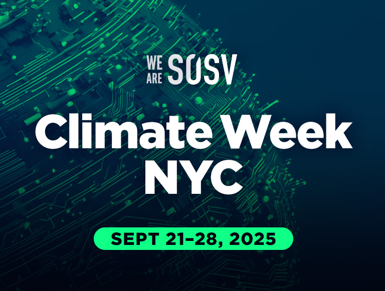 Join SOSV at Climate Week NYC 2025 - SOSV